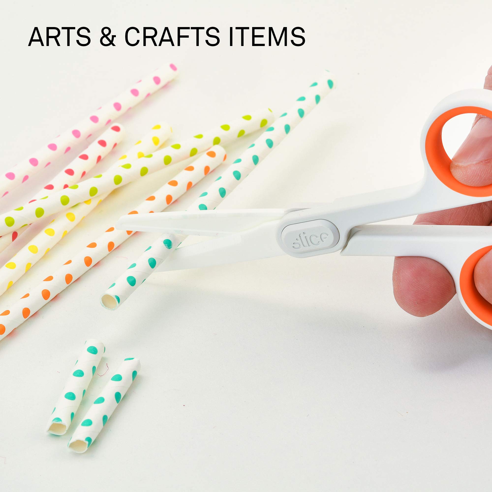 Slice 10544 Ceramic Scissors, Never Rusts, Finger Friendly, Food Grade, BPA,1 Pack, Rounded Tip