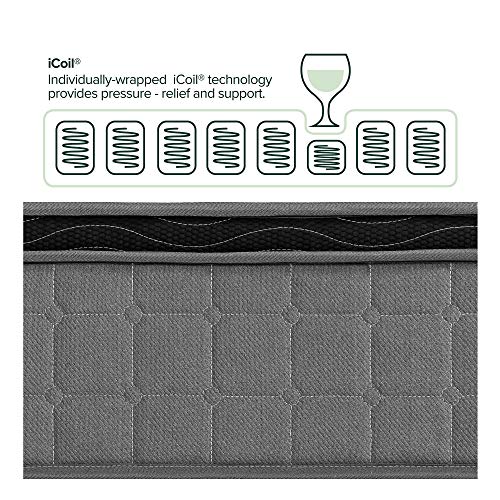ZINUS 10 Inch Cool Touch Comfort Gel-Infused Hybrid Mattress / Pocket Innersprings for Motion Isolation / Mattress-in-a-Box, Full