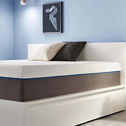 JINGWEI Queen Mattress 10 Inches Cooling-Gel Memory Foam Mattress Bed in a Box, Certified Foam, Pressure Relief Supportive, Medium Firm Queen Size Mattress, 60X 80 X 10inches