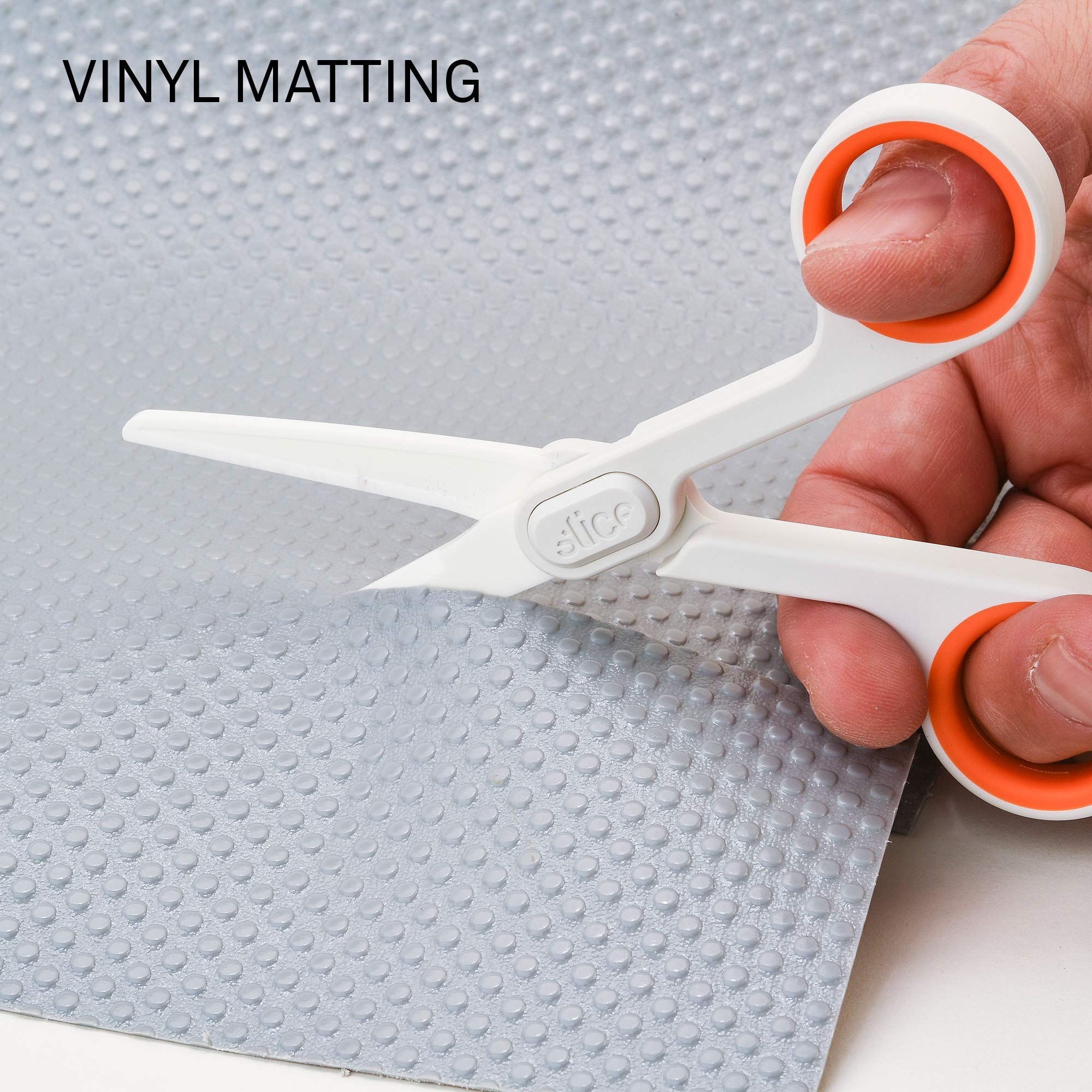 Slice 10544 Ceramic Scissors, Never Rusts, Finger Friendly, Food Grade, BPA,1 Pack, Rounded Tip