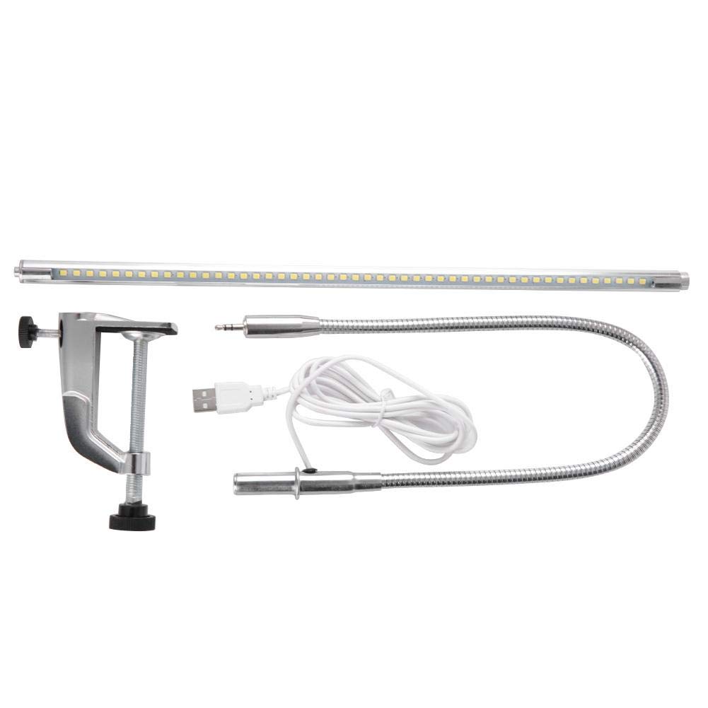 ANGGREK LED Desk Lamp, Adjustable Clip Table Lamps USB for Manicure Tattoo Reading Tattoo Eye-Caring Clamp On Lights for Desk Bed Headboard Computer Piano