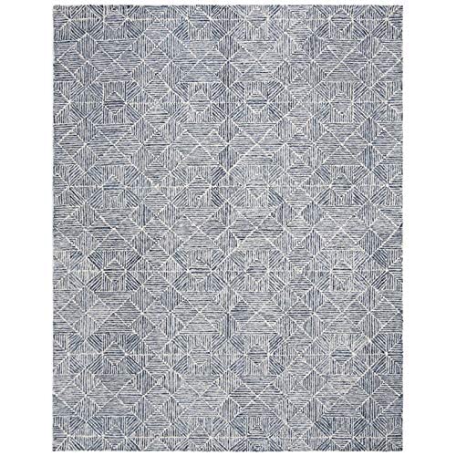SAFAVIEH Abstract Collection 8' x 10' Blue ABT763M Handmade Premium Wool Area Rug