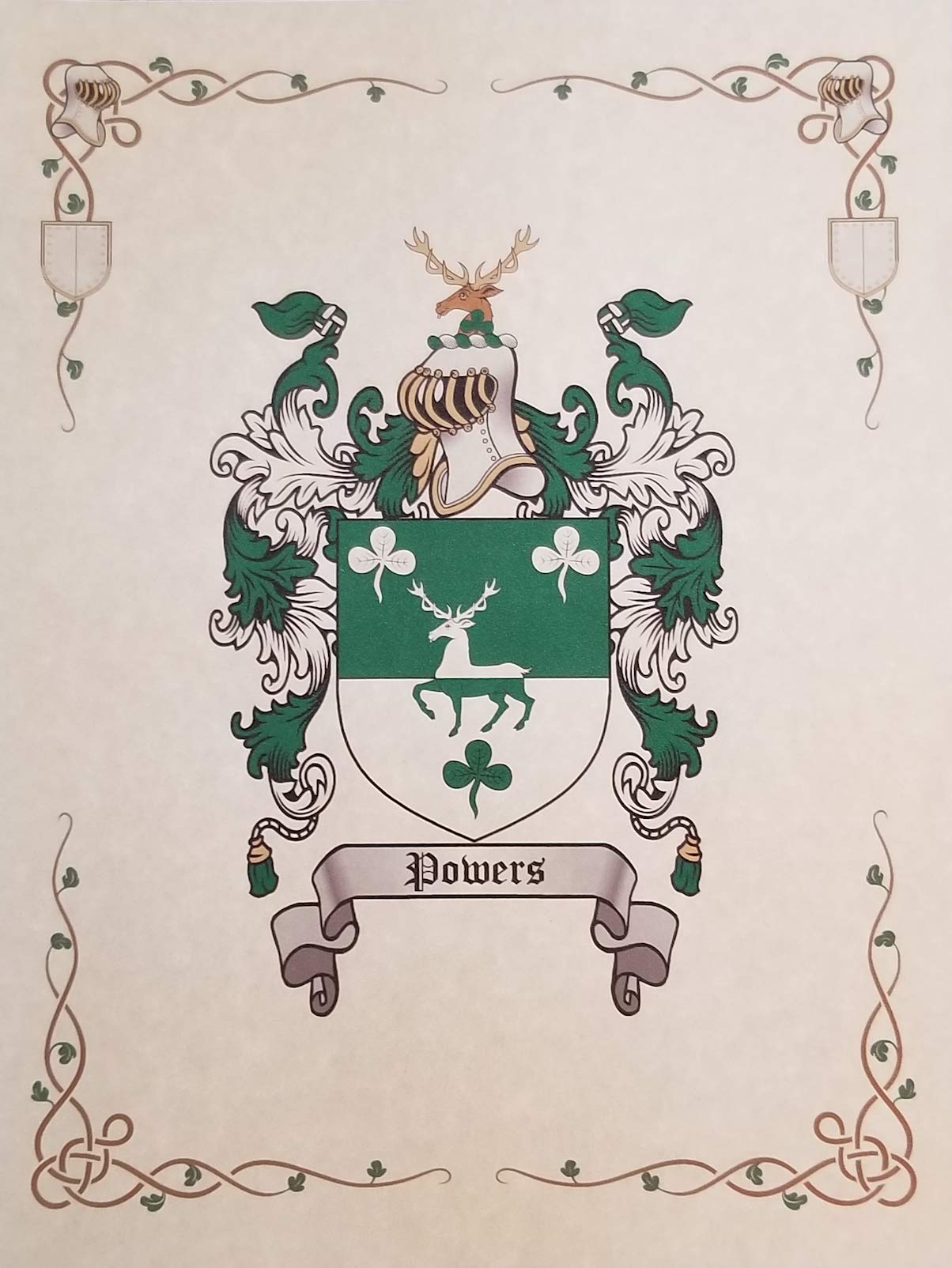 Mr Sweets Standly Coat of Arms, Family Crest 8.5x11 Print - Surname Origin: English England