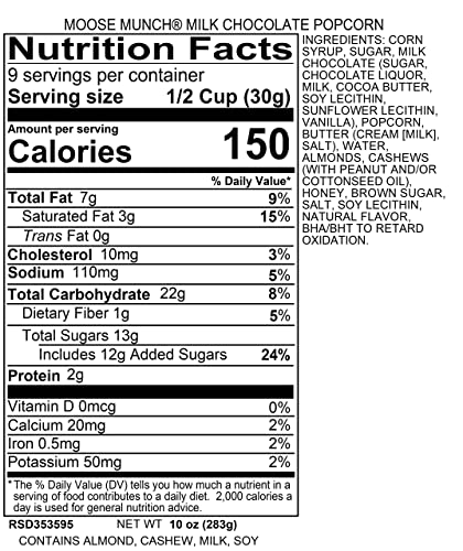 Harry & David Moose Munch Premium Popcorn Box - Milk Chocolate, 10 oz