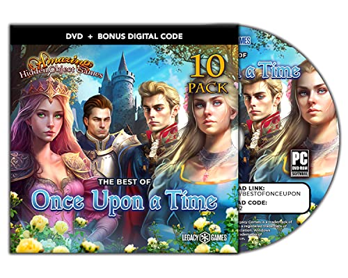 Amazing Hidden Object Games for PC: Best of Once Upon a Time, 10 Game DVD Pack + Digital Download Codes (PC)