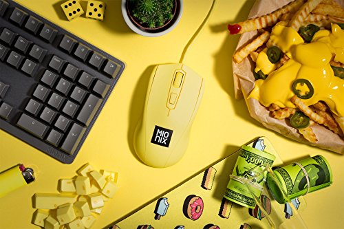 Mionix Avior French Fries Ambidextrous Optical Gaming Mouse (Yellow)