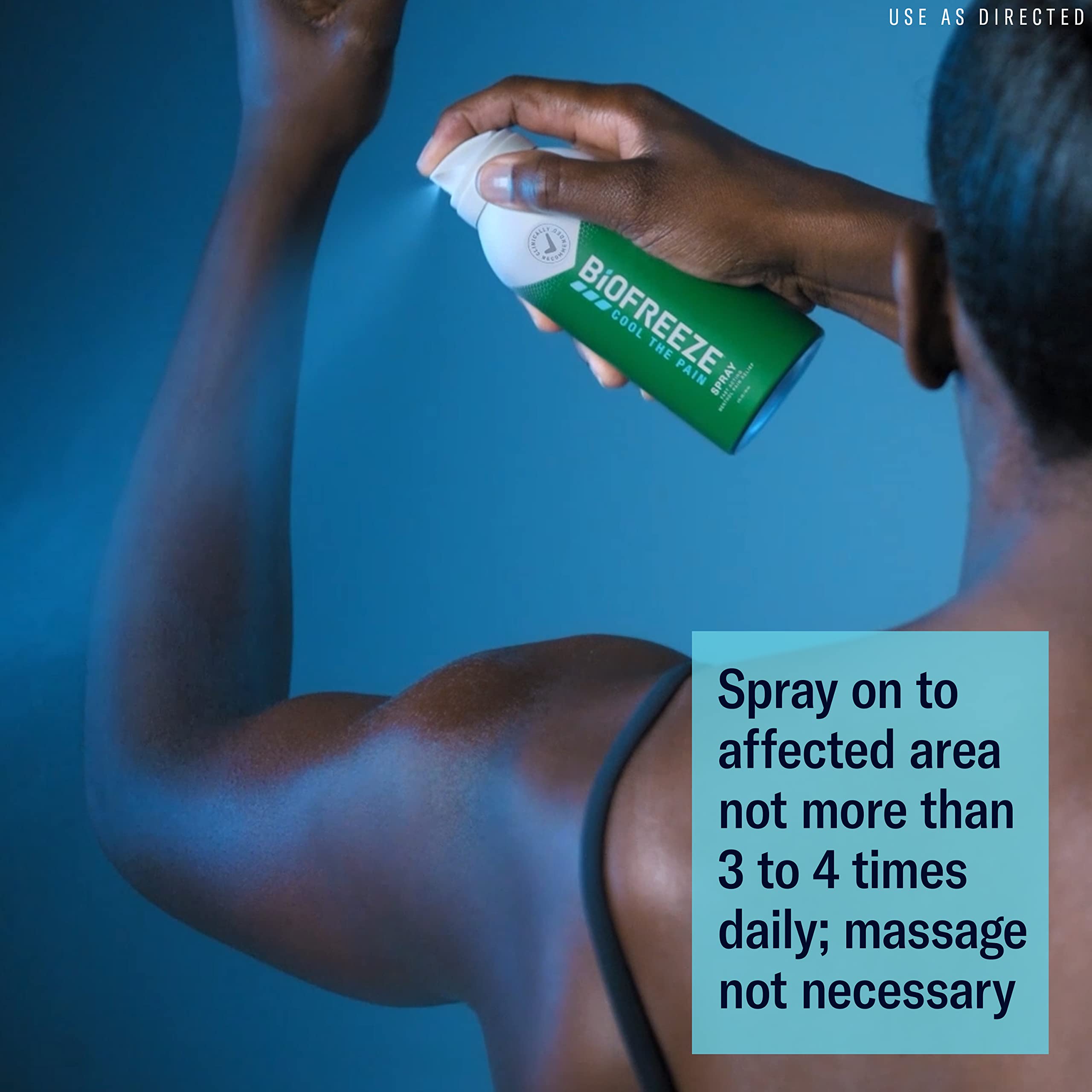 Biofreeze Menthol Pain Relieving Spray 4 FL OZ Colorless Aerosol Spray (Pack Of 12) For Pain Relief Associated With Sore Muscles, Arthritis, Simple Backaches, And Joint Pain (Packaging May Vary)