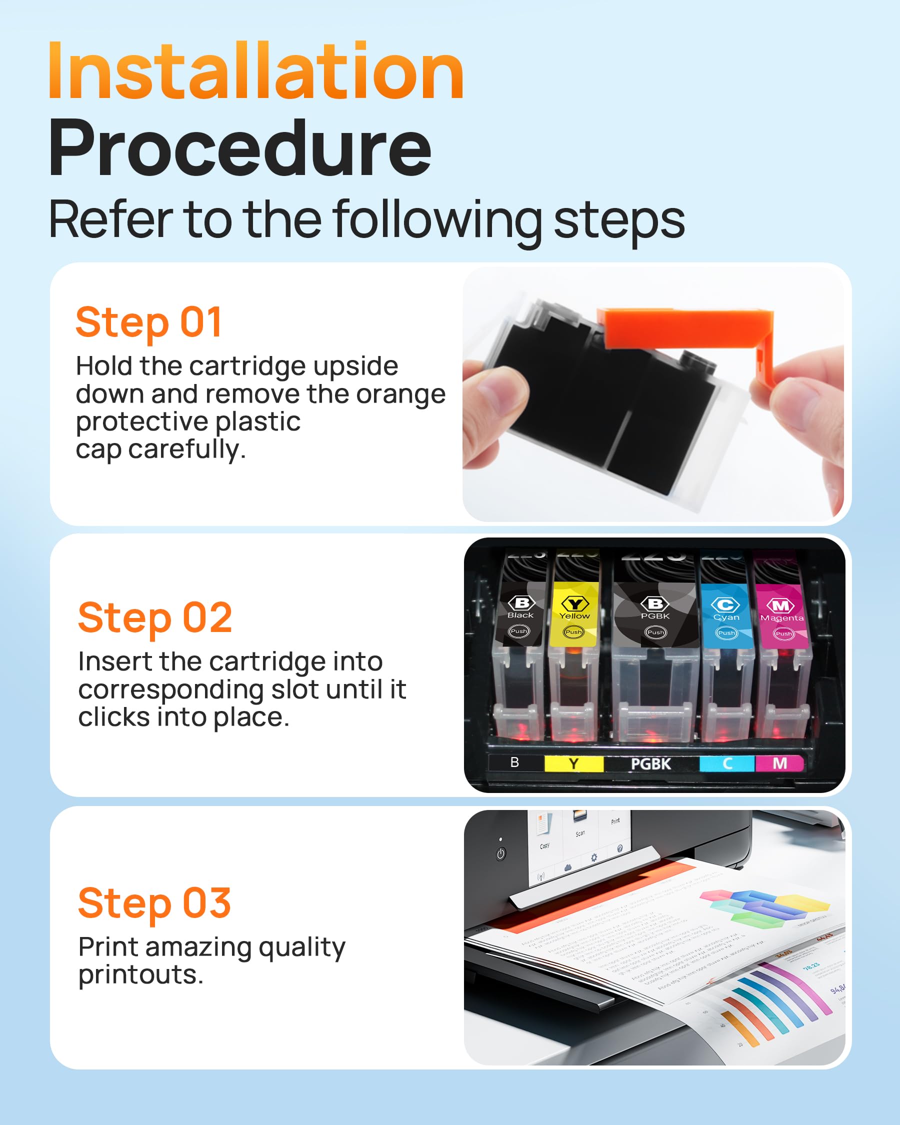 E-Z Ink (TM Compatible Ink Cartridge Replacement for Canon PGI-225 CLI-226 PGI225 CLI226 Compatible with PIXMA MX882 MX892 MG5320 MG6220 (2 PGBK, 2 Cyan, 2 Magenta, 2 Yellow, 2 Small Black) 10Pack