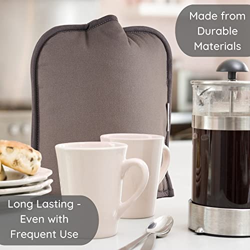 Muldale French Press Cozy Cover - Designed to Keep your Coffee Pot Insulated - Easy to Use Coffee Warmer Jacket - Cafetiere Cosy Accessories for Multiple Sizes in Charcoal Grey