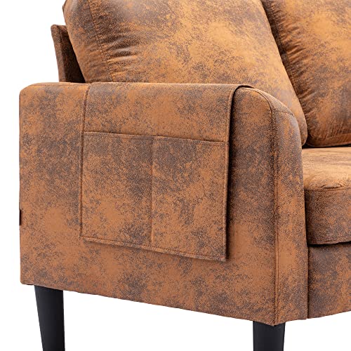 YUNLife&Home Sectional L-Shaped Sofa with Chaise,Reversible Couch Sleeper w/Pull Out Bed,Storage Space&Side Pockets,3-Seat Convertible Corner Sofá for Living Room/Apartment/Office