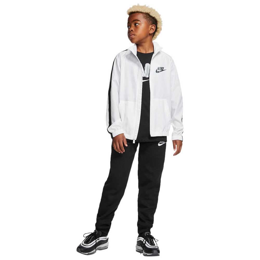 Nike Boy's NSW Club Jogger Fleece Pant, Black/Black/White, Large