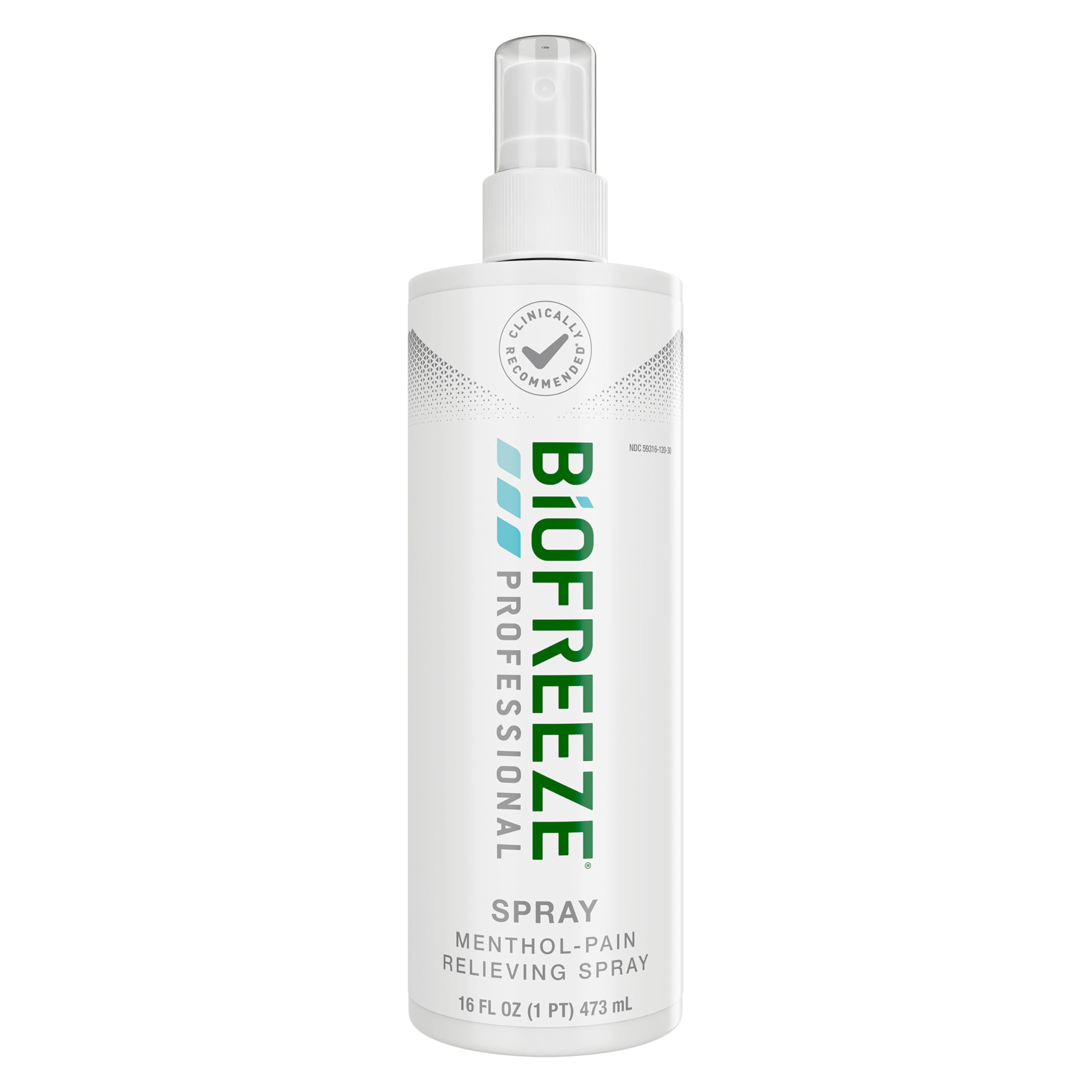 Biofreeze Professional Spray Menthol 16 FL OZ Colorless Pain Relieving Spray For Pain Relief Of Sore Muscles, Arthritis, Backache, And Joint Pain (Packaging May Vary)