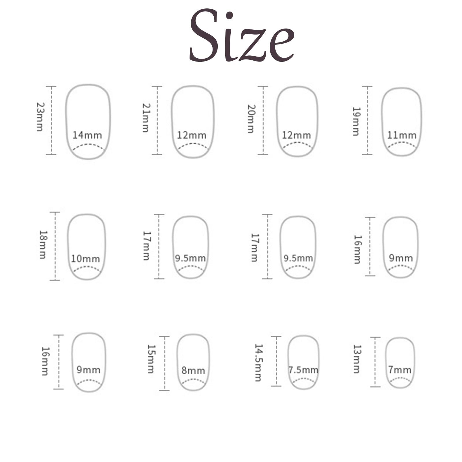 24Pcs French Tip Press On Nails, Medium Almond Tips Acrylic Full Cover White Glossy Nude Reusable Glue On Nails for Women Girls