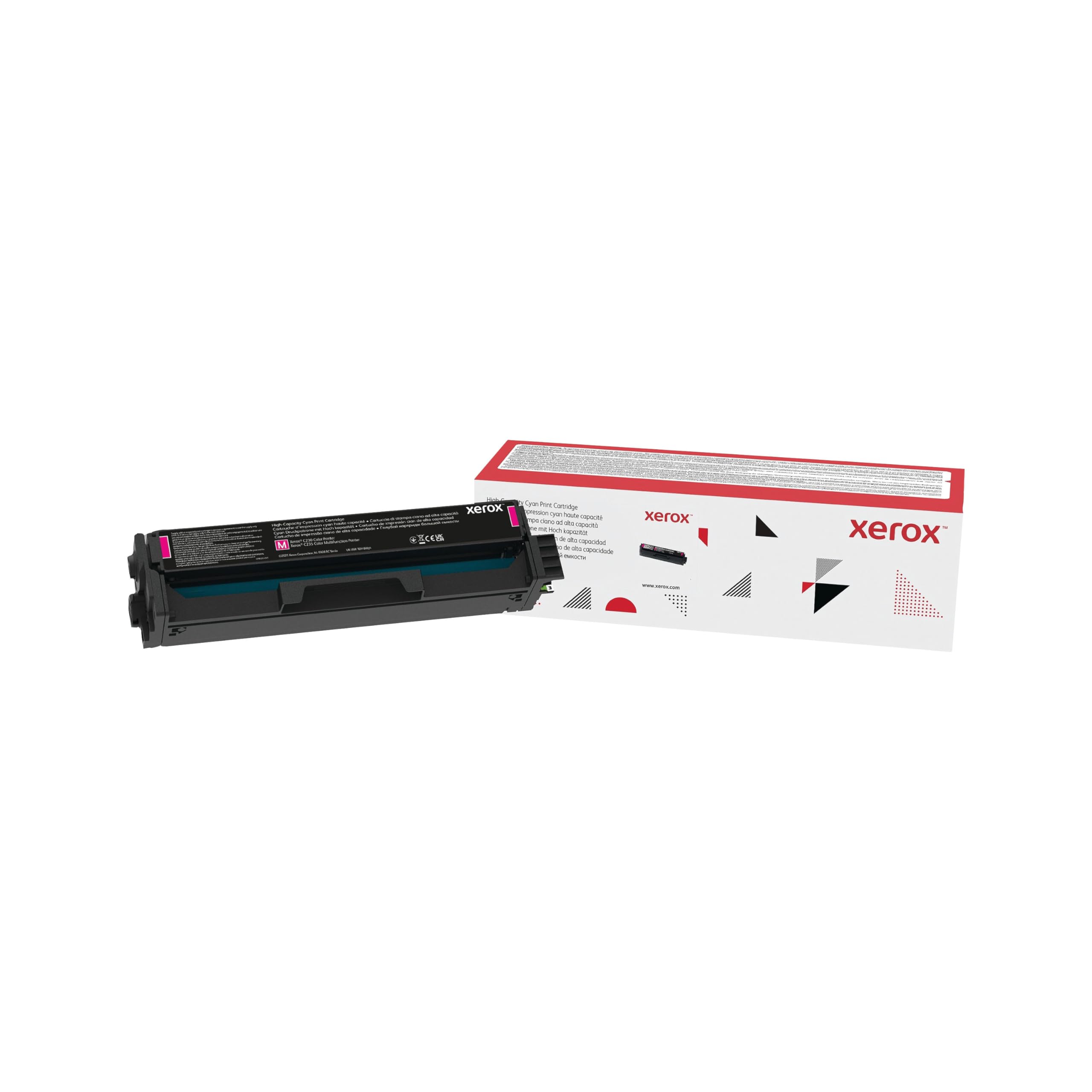 Xerox Genuine C230 / C235 Magenta High Capacity Toner Cartridge (2,500 Pages) - 006R04393