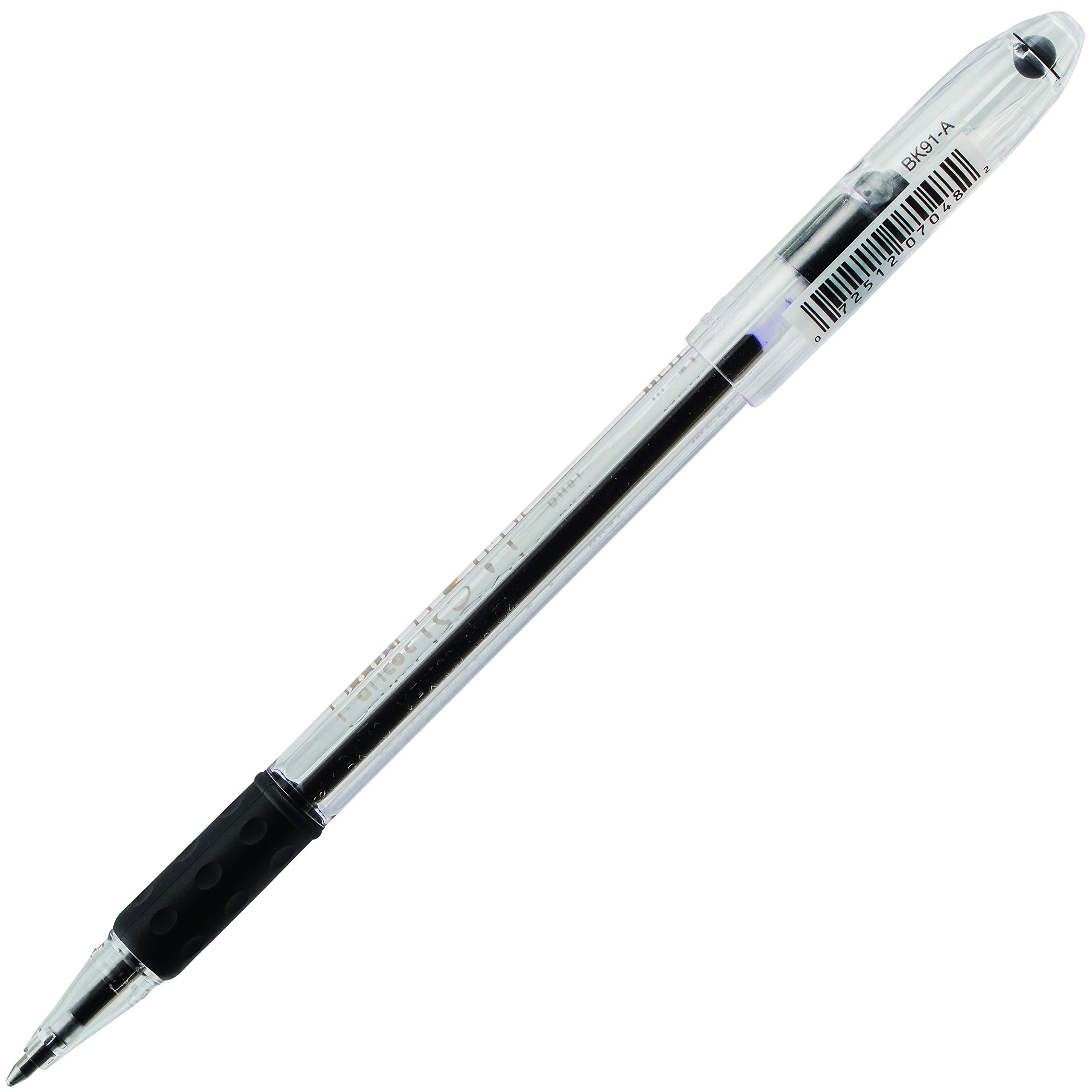 Pentel RSVP Ballpoint Pen, 1.0 mm, Black Ink, 12 Pack (BK91-A)