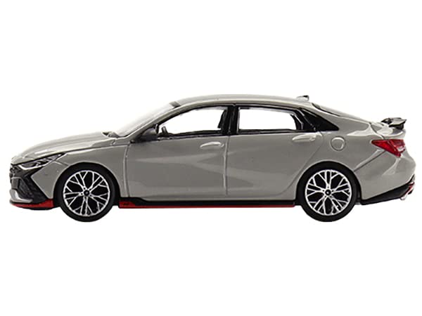 Hyundai Elantra N Cyber Gray Metallic Limited Edition to 2400 Pieces Worldwide 1/64 Diecast Model Car by True Scale Miniatures MGT00386