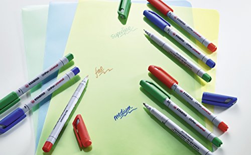 STABILO Overhead Pen OHPen universal - Water Soluble Superfine - Pack of 10 - black