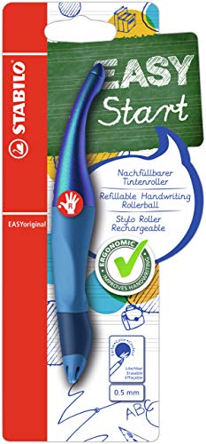 STABILO Ergonomic Rollerball EASYoriginal Holograph - Right-Handed - Pack of 1 - Blue