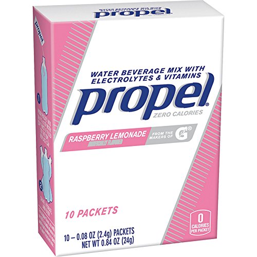 Propel Powder Packets 4 Flavor Variety Pack With Electrolytes, Vitamins and No Sugar 10 Count (Pack of 5) (Packaging May Vary)