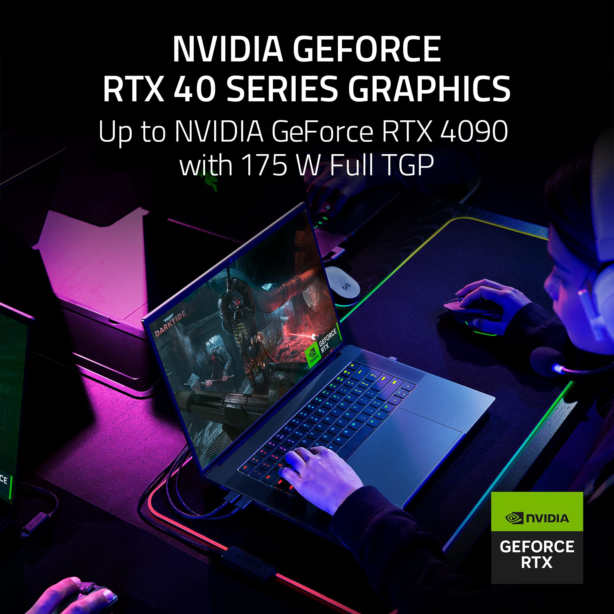 Razer Blade 16 Gaming Laptop: NVIDIA GeForce RTX 4080-13th Gen Intel 24-Core i9 HX CPU - 16" QHD+ 240Hz - 32GB RAM - 1TB SSD - CNC Aluminum - Compact GaN Charger - Windows 11 - Chroma RGB