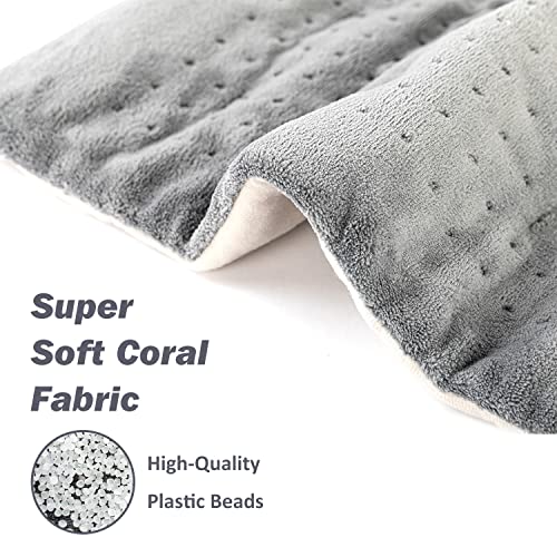 Tefici Weighted Heating Pad for Back Pain and Cramps-Fast Pain Relief-2 lbs Electric Heating Pad for Neck and Shoulders,12β X 24β XL Large Size Heat Pad with 3 Temperature Settings,2 Hours Auto-Off
