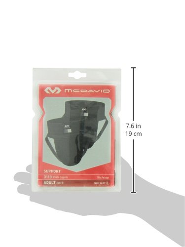 McDavid Athletic Jock Strap Adult Men's, Baseball Protection & More Sports, Black & White