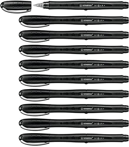 Rollerball - STABILO bl@ck+ Box of 10 Black