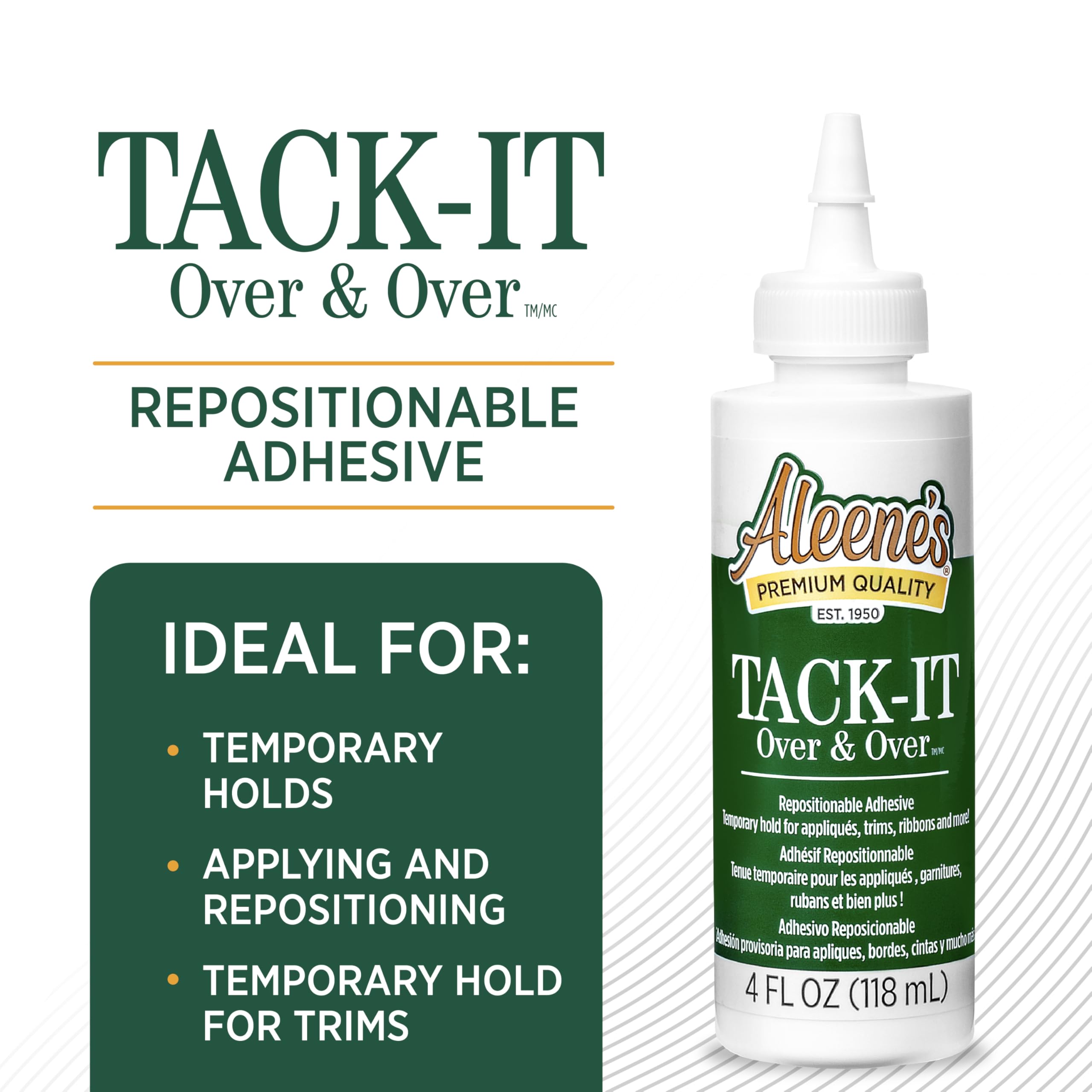 Aleene's 29-2 Tack-It Over & Over Liquid Glue 4oz