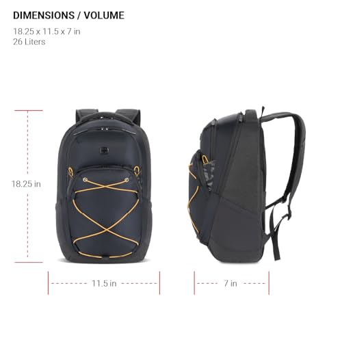 SwissGear 8175 Laptop Backpack, Charcoal Heather, 18 Inches