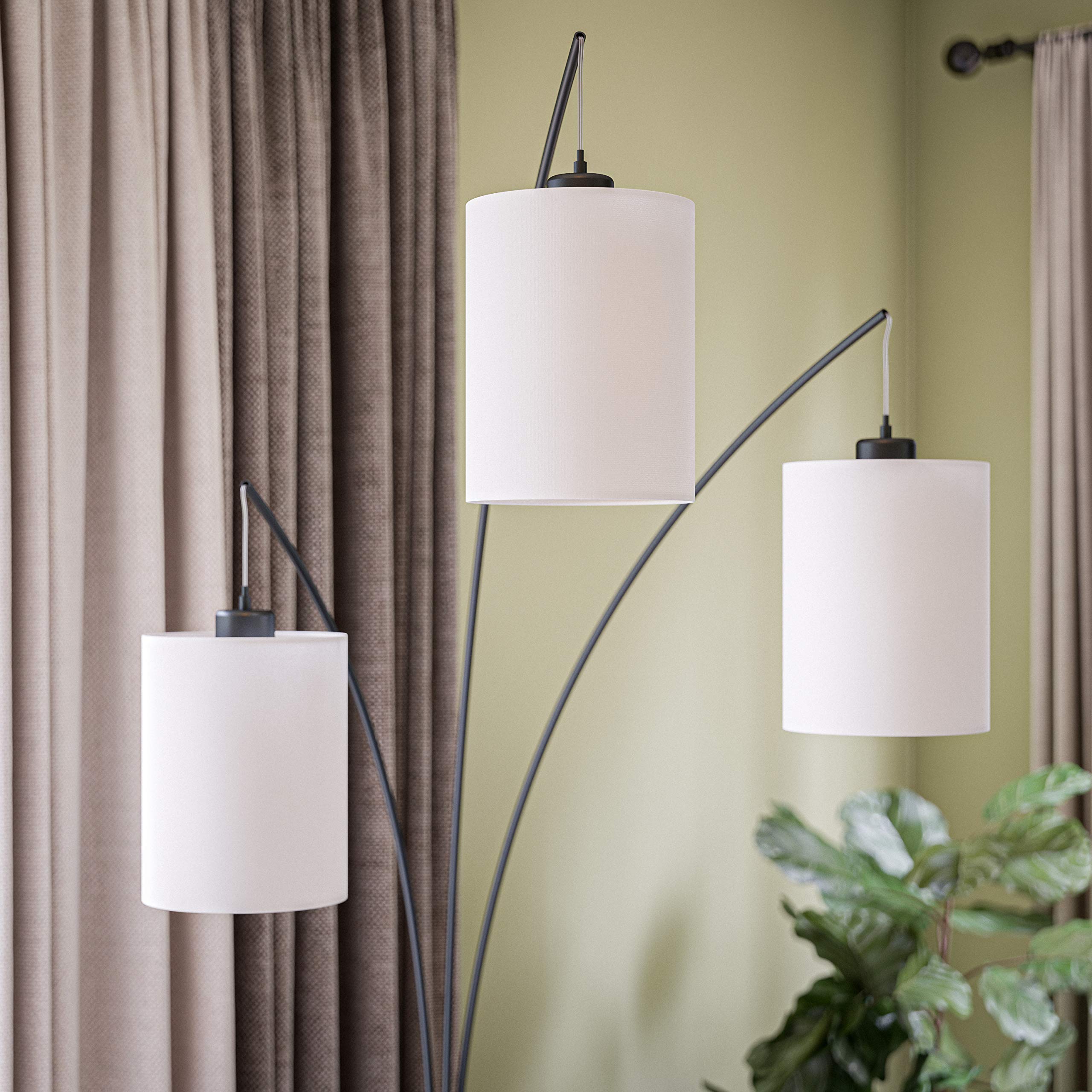 Kenroy Home 32849BL Leah Arc Floor Lamp, 60W, Black