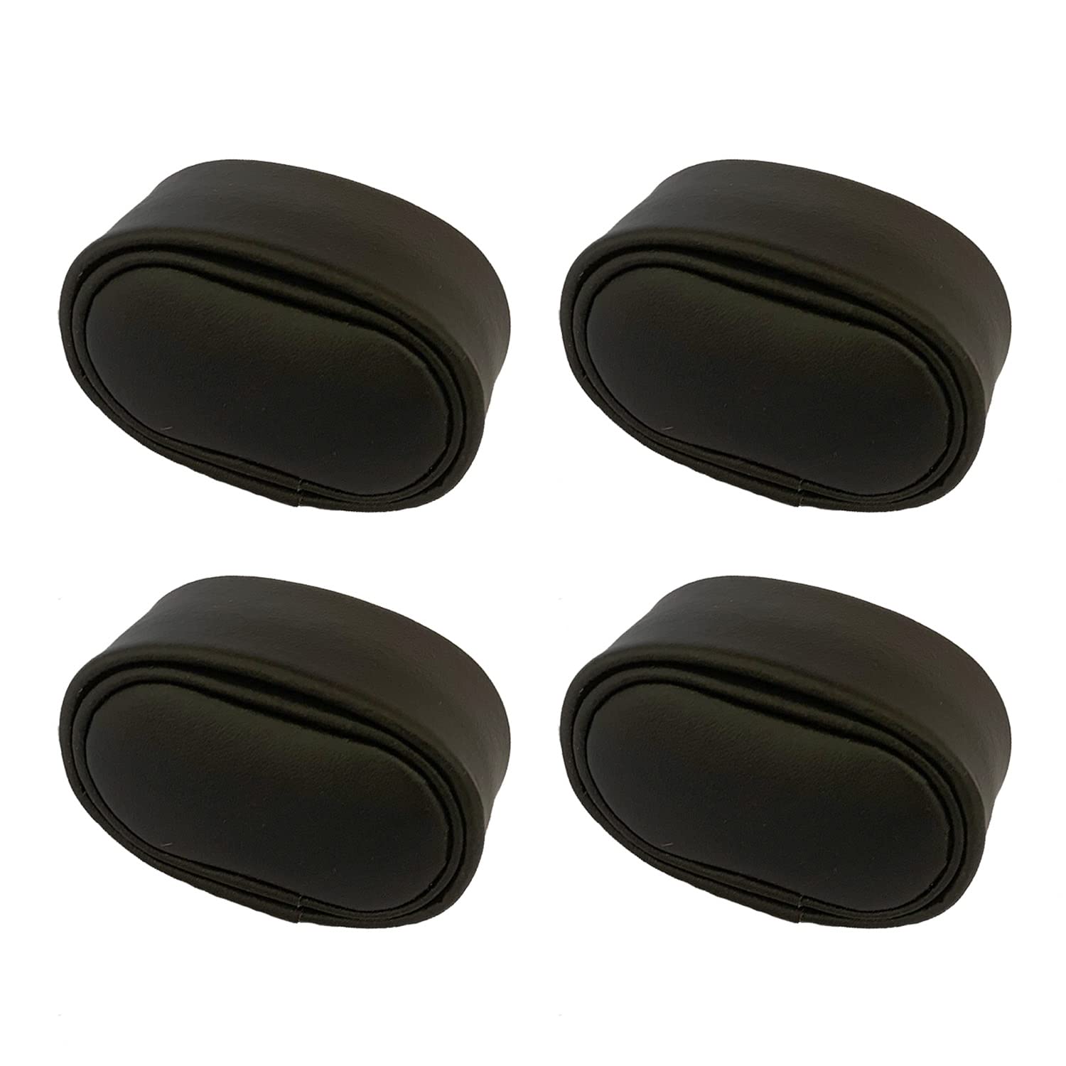 Aokelily Watch Winder Sponge Watch Pillows Replacement, Carbon Fiber PU Leather, Set of 4 Watch Pillows Replacements for Watch Cases Storage Organizer (Black PU)