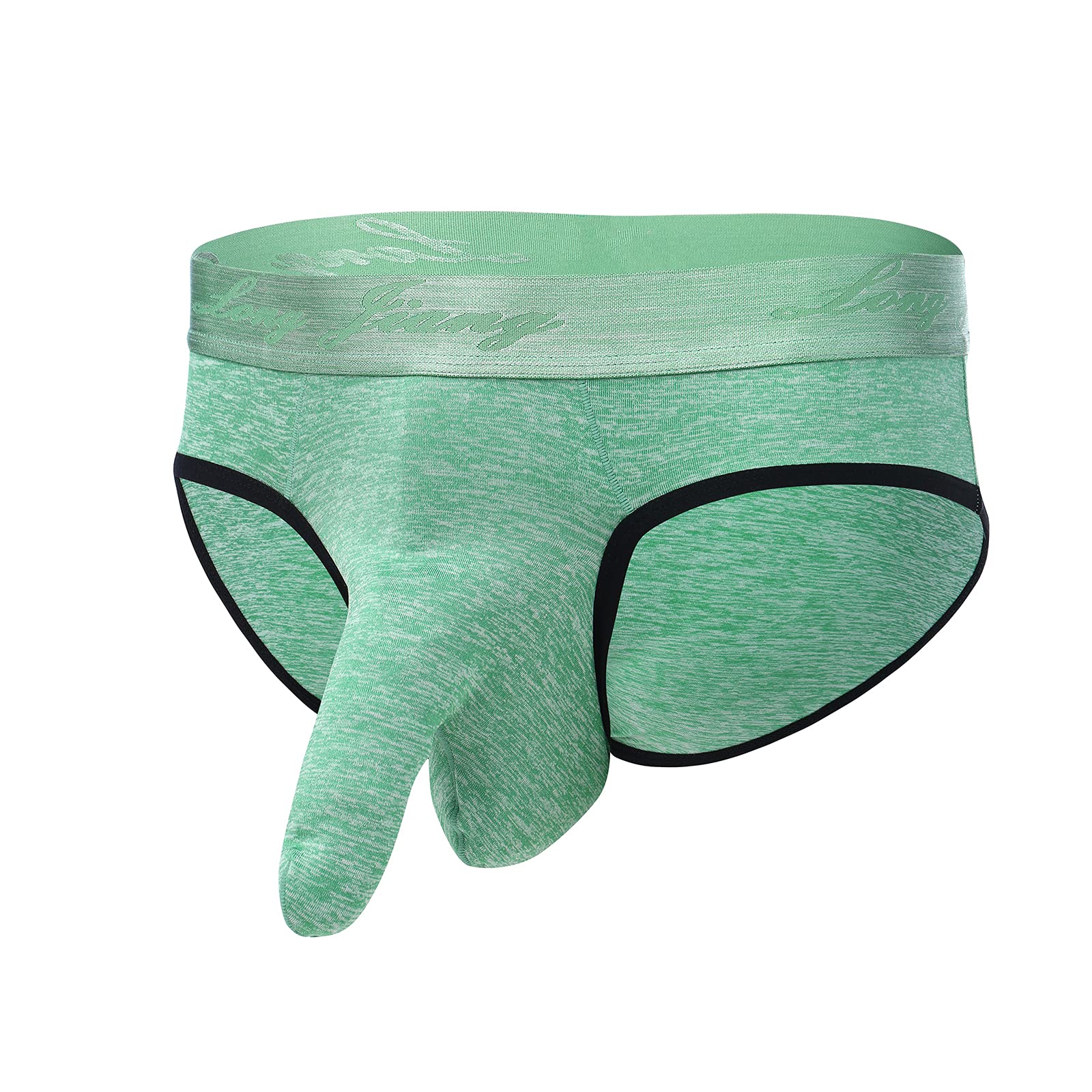 FYMNSI Mens Bulge Ball Pouch Underwear Sexy Boxer Briefs Underpants Bikini Shorts Trunks Thong Knickers Underpants Shorts Green XL
