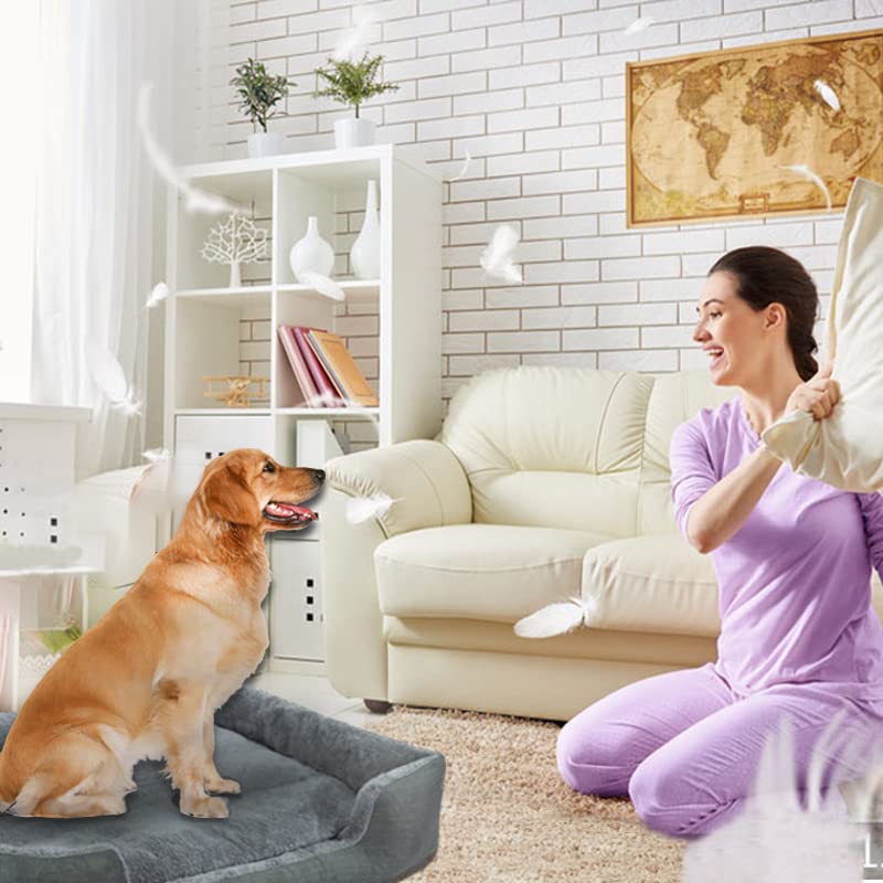 Dog Bed Medium Size Dog, Detachable and Anti-Slip Bottom Large Dog Bed Clearance, Pet Bed which Machine Washable and Waterproof, Comfortable Fluffy Large Sofa Bed Suitable for Large, Medium Puppy Dog