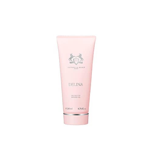 PARFUMS de MARLY - Delina Shower Gel - 6.7 Fl Oz - Ancillaries for Women - Top notes Rhubarb, Lychee, Bergamot Essence - Heart notes Turkish Rose, Peony, Vanilla - Base notes Cashmeran, Musk - 200ml