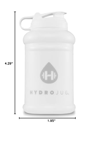 HydroJug Half Gallon Water Bottle 73oz - Refillable, Reusable Jug With Carry Handle - Leakproof Guarantee - Great For On-The-Go Hydration - Dishwasher Safe, BPA Free