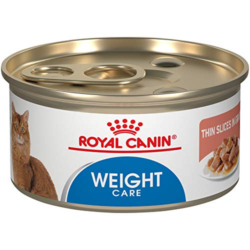 Royal Canin Feline Weight Care Thin Slices in Gravy Canned Adult Wet Cat Food, 3 oz cans 24-count