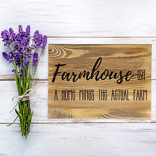 Darware Blank Wood Plaques (2-Pack, Stained Finish); Rectangular Wooden Signs for DIY, Crafts 12x16 Inch