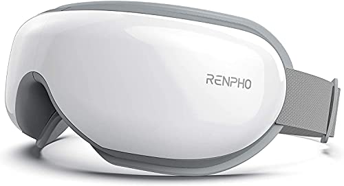 RENPHO Eye Massager with Heat, Birthday Gift Bluetooth Music Heated Eyeris 1 Massager for Migraines, Relax and Reduce Eye Strain Dark Circles Eye Bags Dry Eye Improve Sleep, Gift for Wife/Men