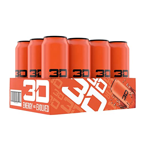 3D Energy Drink - Orange - 12 Cans