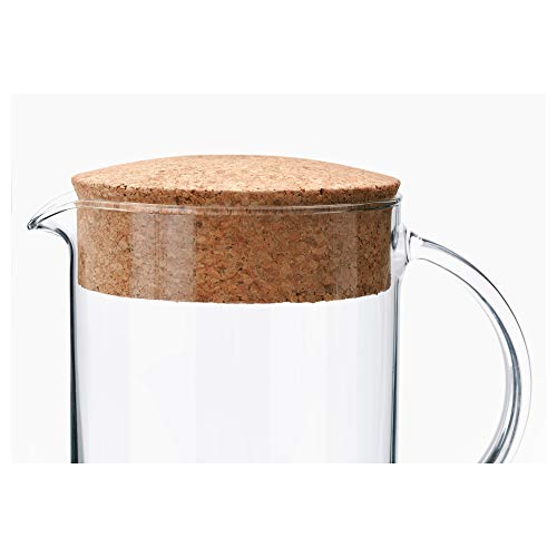 Ikea Pitcher With Lid, 8.66 x 7.09 x 4.72 inches, Clear Glass