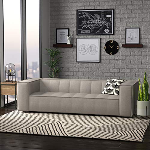 Amazon Brand β Rivet Thomas Modern Upholstered Sofa Couch, 101.2"W, Grey