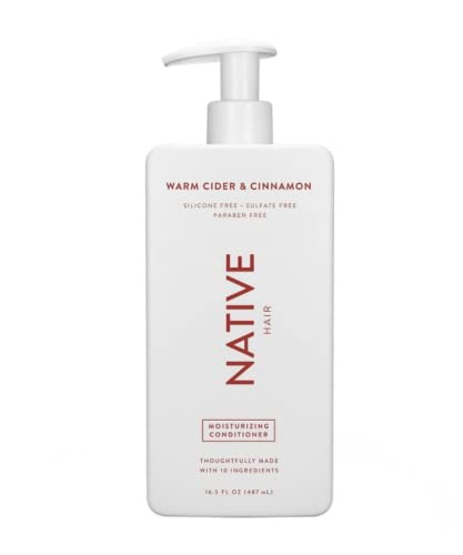 Native Shampoo and Conditioner Set | Sulfate Free, Paraben Free, Dye Free, with Naturally Derived Clean Ingredients| 16.5 oz (Warm Cider & Cinnamon, Moisturizing)