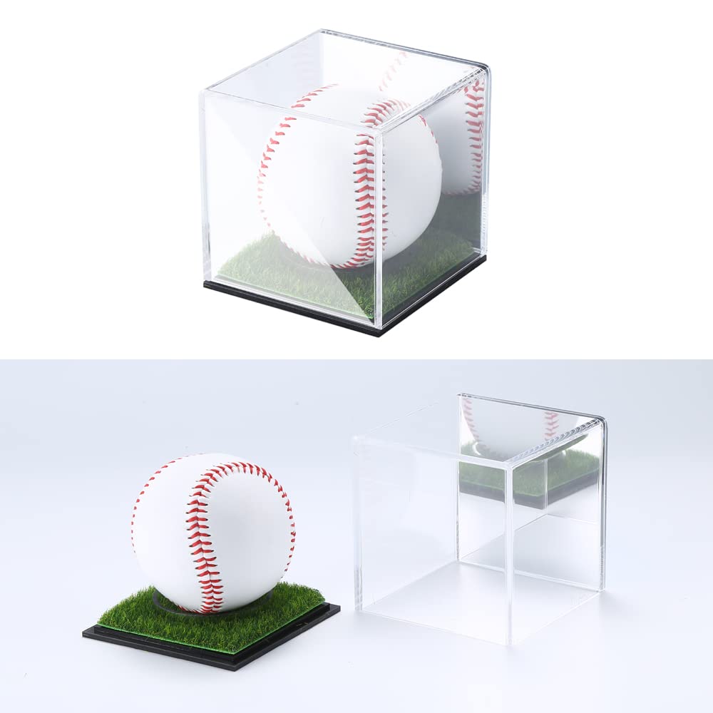 GMAXT Baseball Display Case,New Upgrade Acrylic Baseball Case,UV Protected Baseball Holder Display for Baseball, Tennis Ball, Golf Ball, Billiard Ball,Memorabilia Display Cases