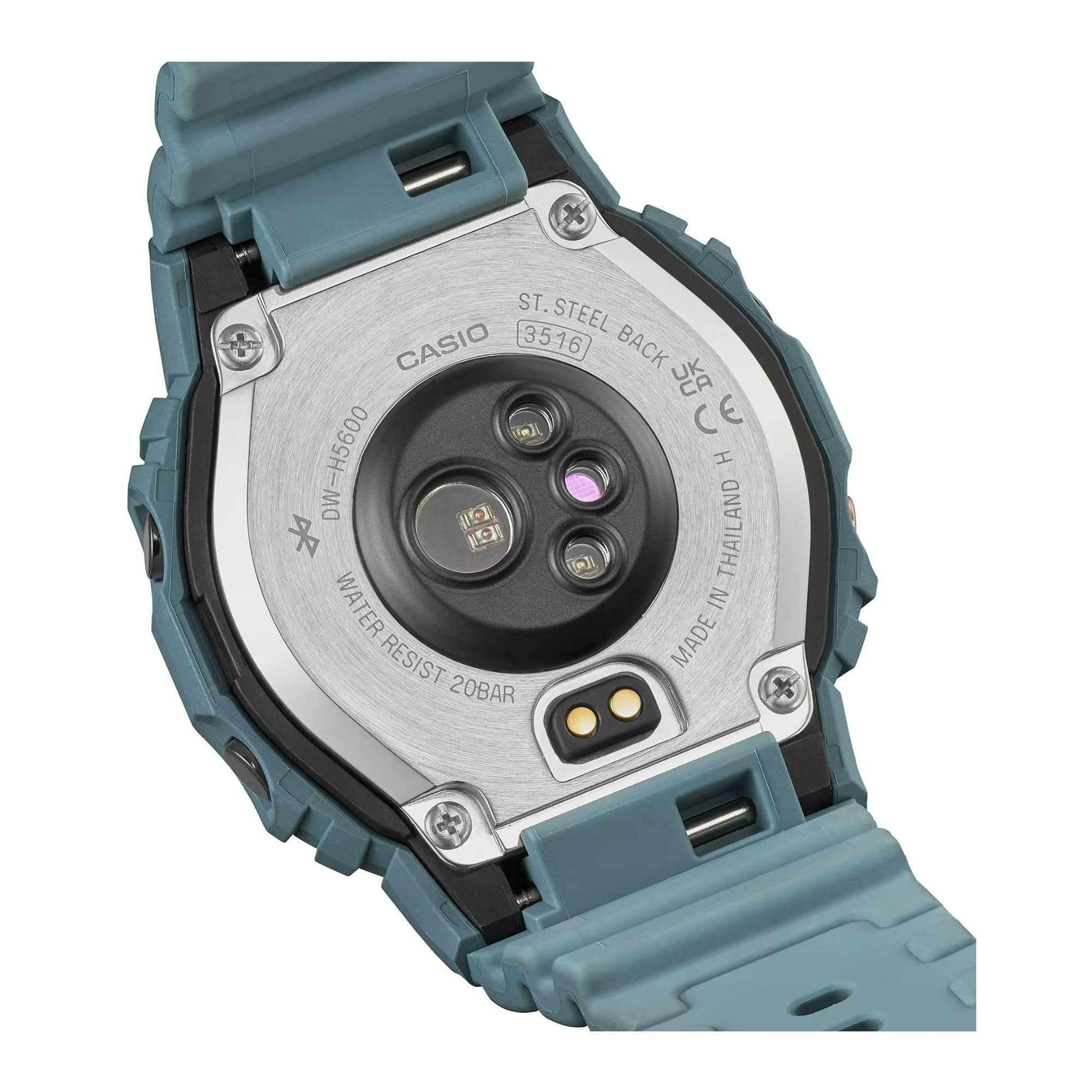 Casio Men's G-Shock Move DW-H5600 Series, Multisport (Run, Walking, Gym Workout), Heart Rate Watch, Solar Assisted Watch, Blue Tooth with Fitness and Sleep Tracking