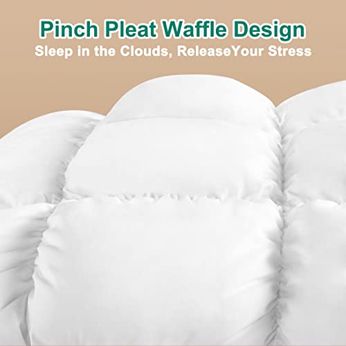 YOUR MOON Fluffy Support Bed Pillow Queen Size, Super Soft Premium Down-Alternative Filling for Sleeping, Luxury Hotel Quality Bed Pillows for Side Sleeper (White)