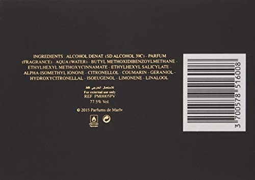 PARFUMS DE MARLY - Athalia - 2.5 Fl Oz - Parfum for Women - Top notes Bitter Orange, Incense - Heart notes Orange Blossom, Iris, Cashmeran - Base notes Musk, Vanilla, Amber - 75ml
