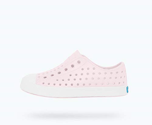 Native Shoes, Jefferson Child, Kids Lightweight Sneaker, Milk Pink/Shell White, 5 M US Big Kid