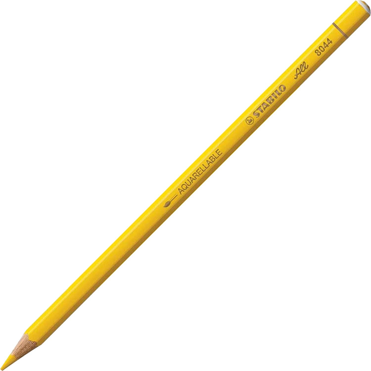 STABILO All Watercolour Effect Pencil Pack of 3 Pencils - Yellow