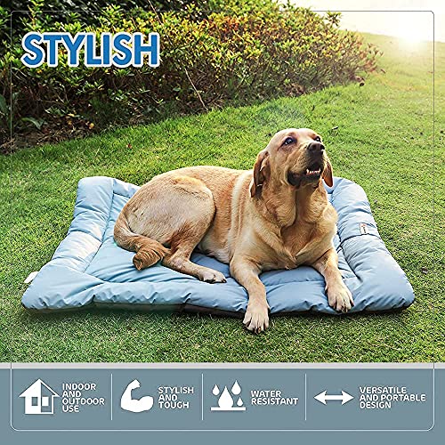 CHEERHUNTING Outdoor Dog Bed Pet Bed 40”X32”, Waterproof, Washable, Water-Resist, Large, Durable, Portable Camping Travel Pet Mat