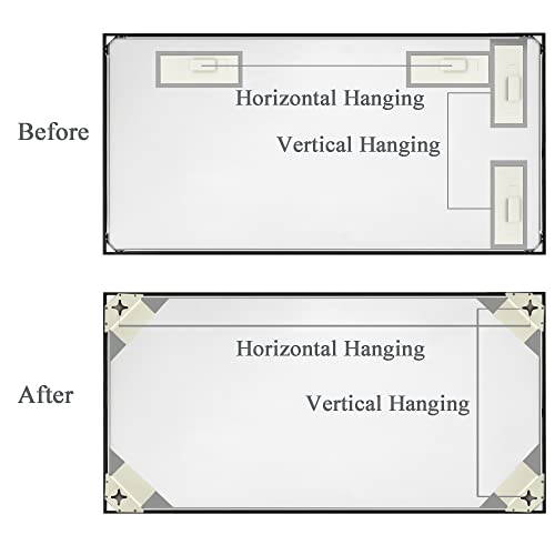 Bonverre 27 x 40 Inch Rectangle Wall Mirror, Aluminum Frame Rectangular Mirror for Bathroom, Vanity, Bedroom, Living Room, Entryway, Wall Mounted Horizontal or Vertical, Black
